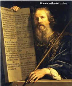 Moses With Torah – Art Basket – en